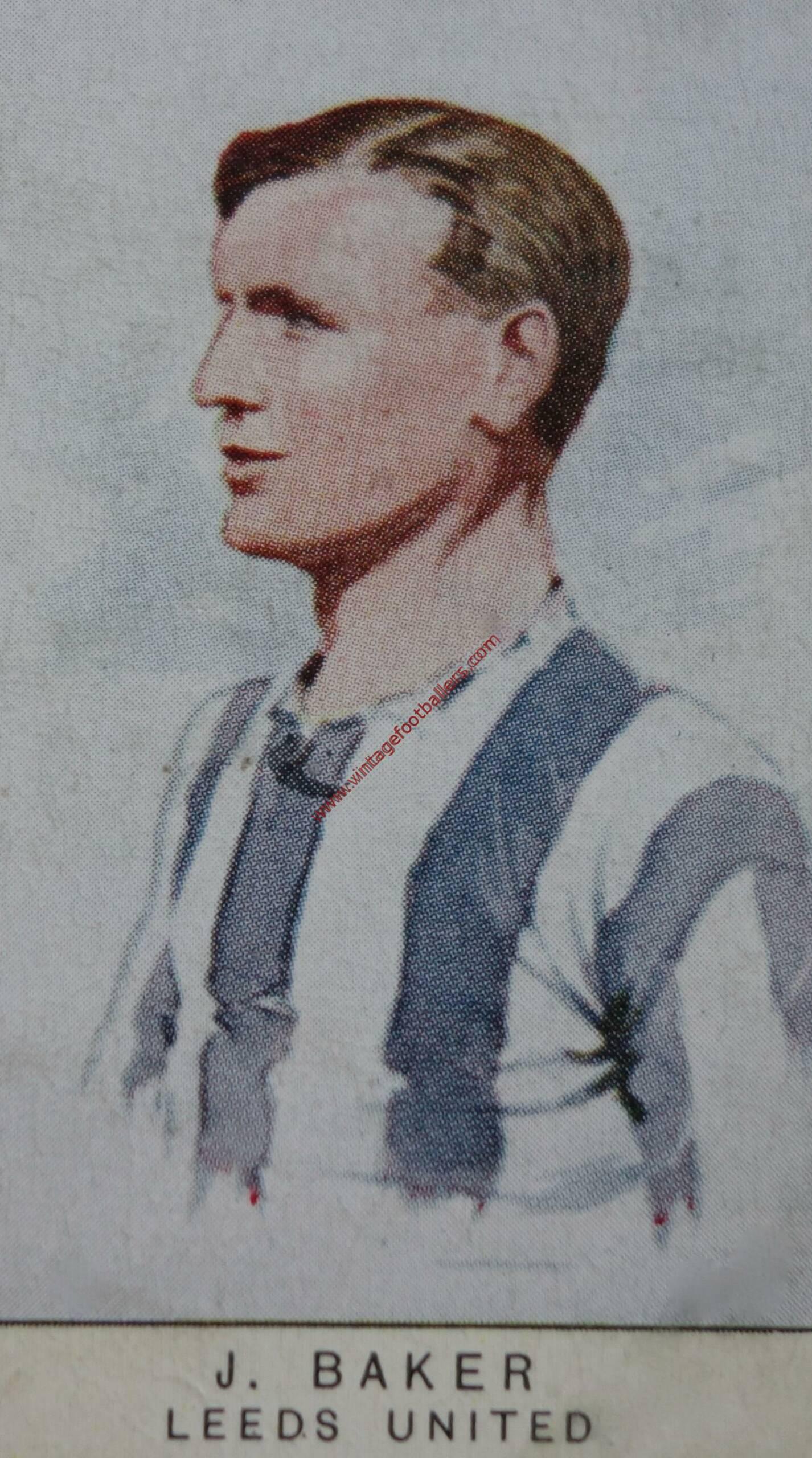 Baker Jim Image 2 Leeds United 1924 - Vintage Footballers