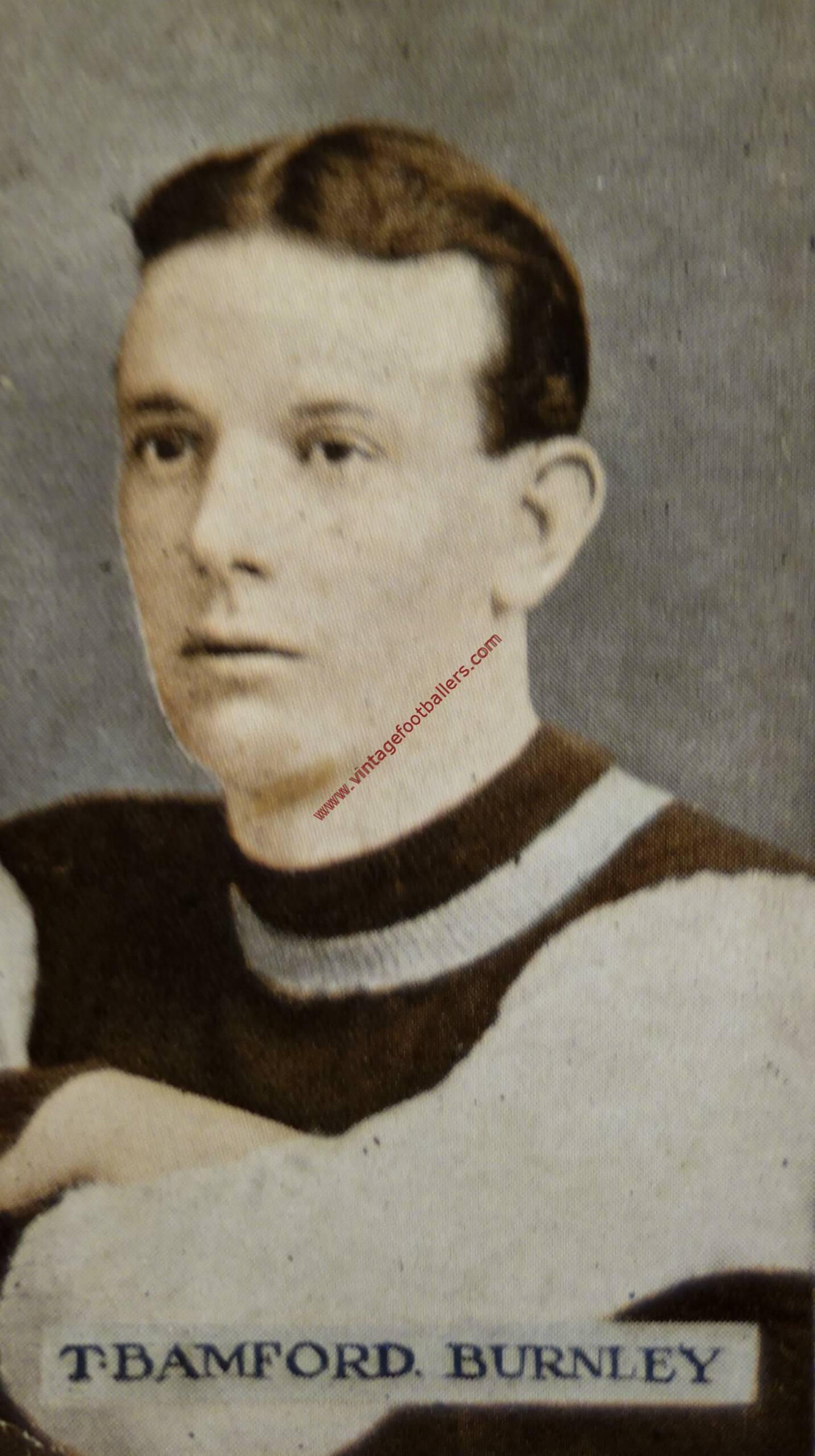 Bamford Tom Image 2 Burnley 1914 - Vintage Footballers