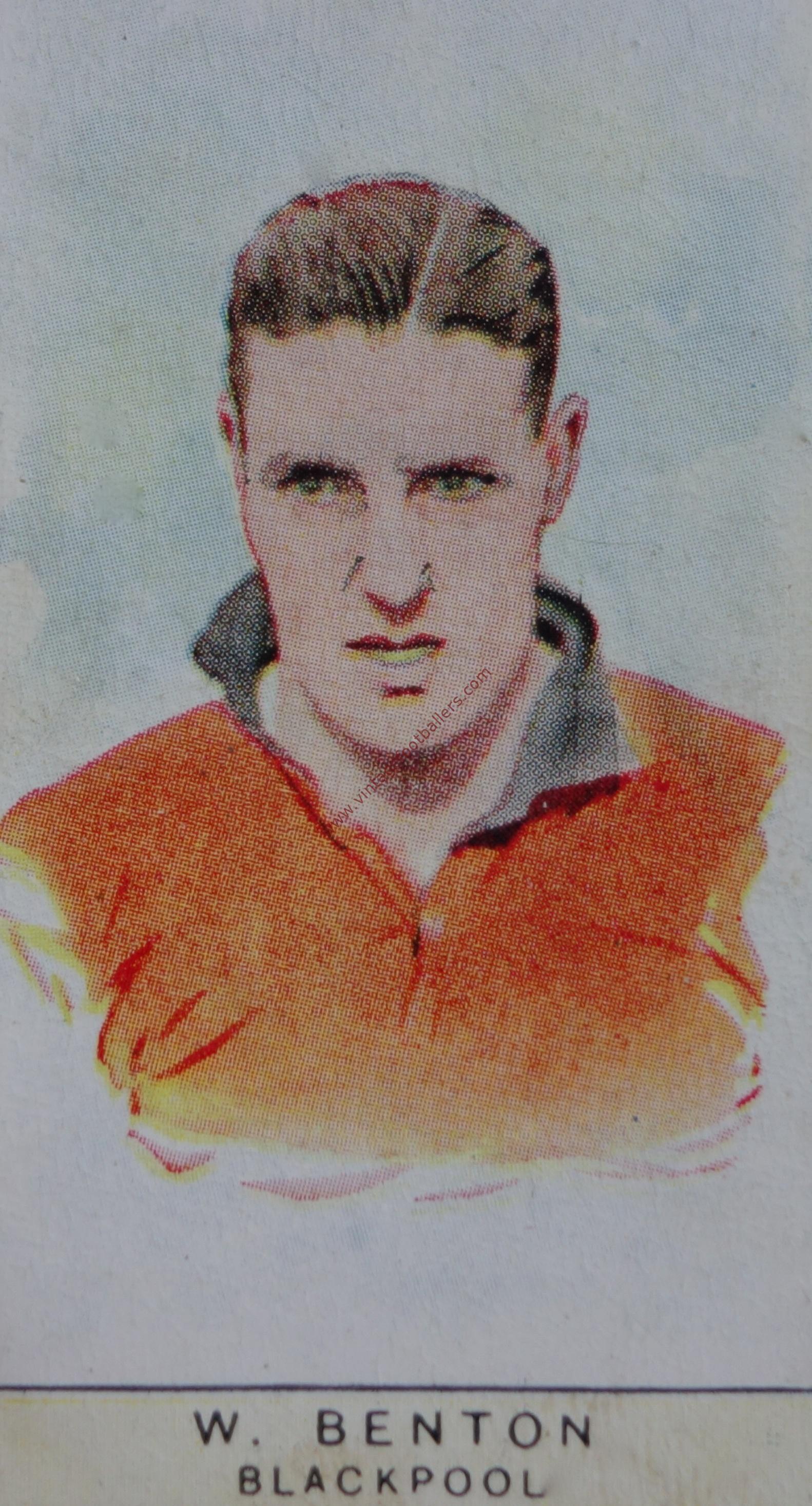 Benton Billy Image 1 Blackpool 1926 - Vintage Footballers