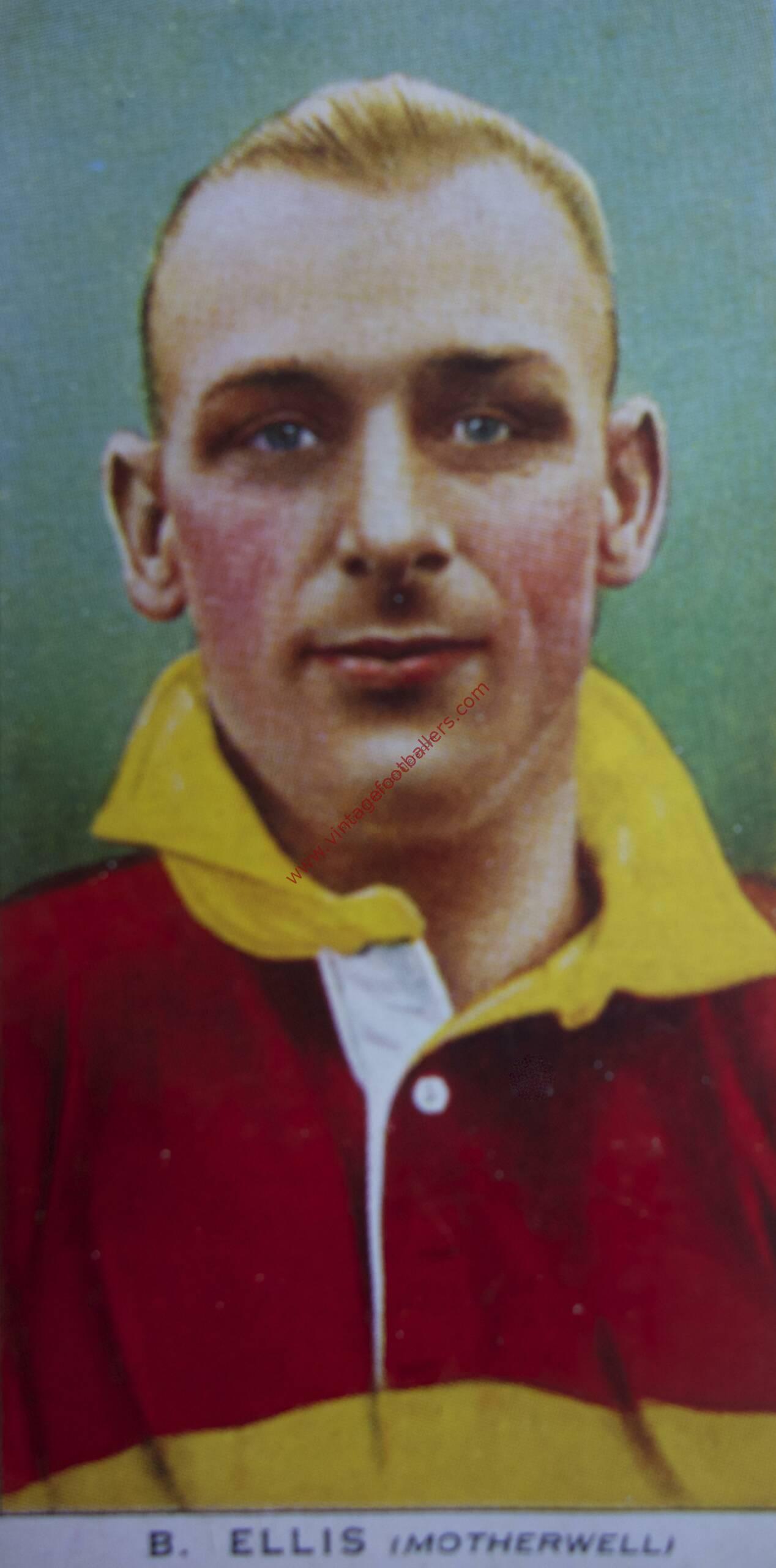 Ellis Ben Image 1 Motherwell 1939 - Vintage Footballers