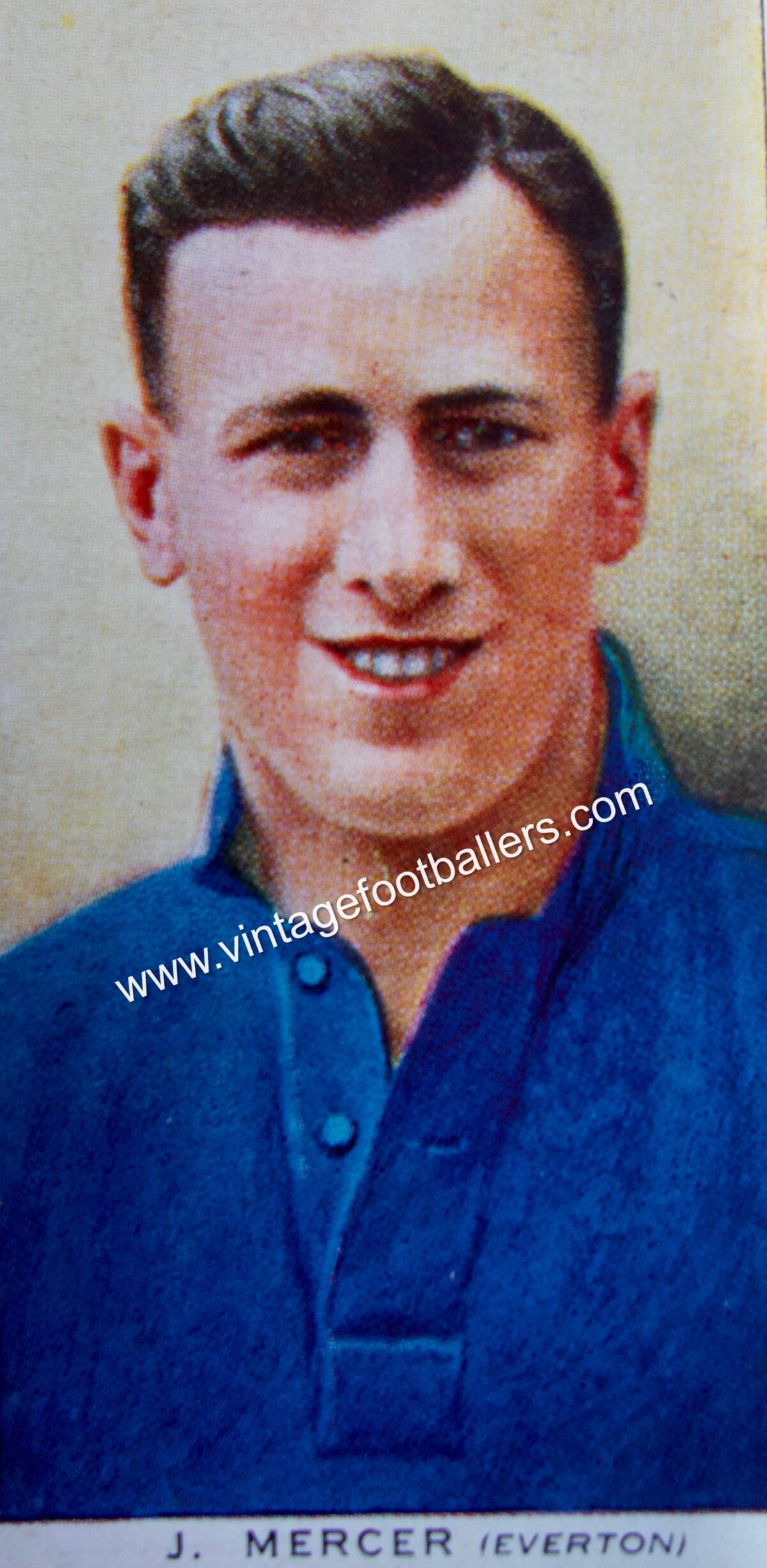 Mercer Joe Image 1 Everton 1939 - Vintage Footballers