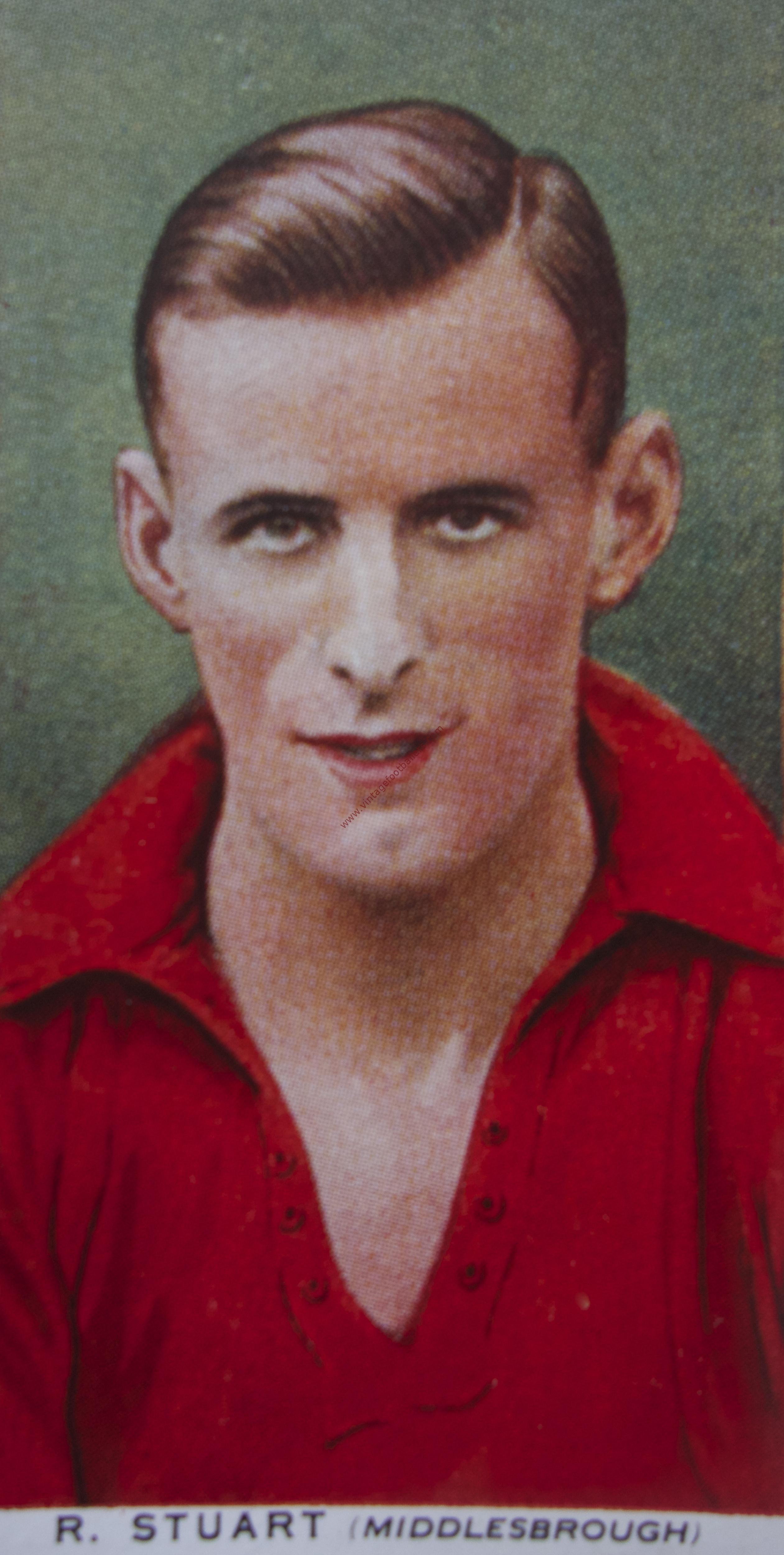 Stuart Bobby Image 1 Middlesbrough 1935 - Vintage Footballers