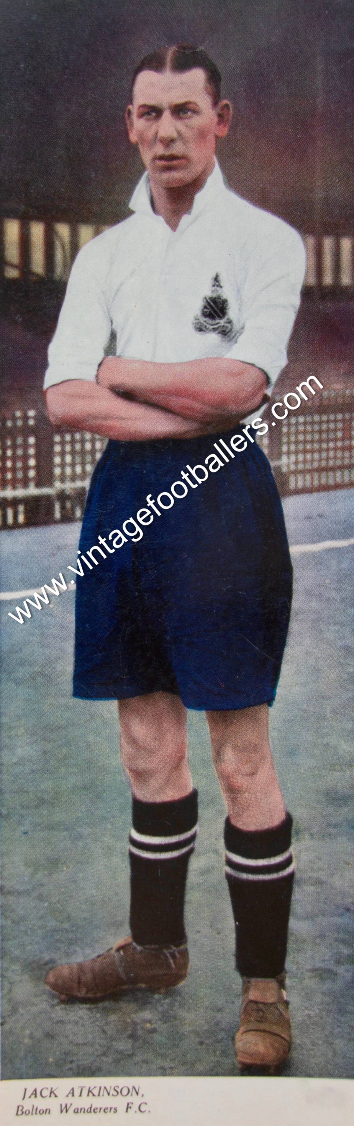 Atkinson Jack Image 1 Bolton Wanderers 1936 - Vintage Footballers