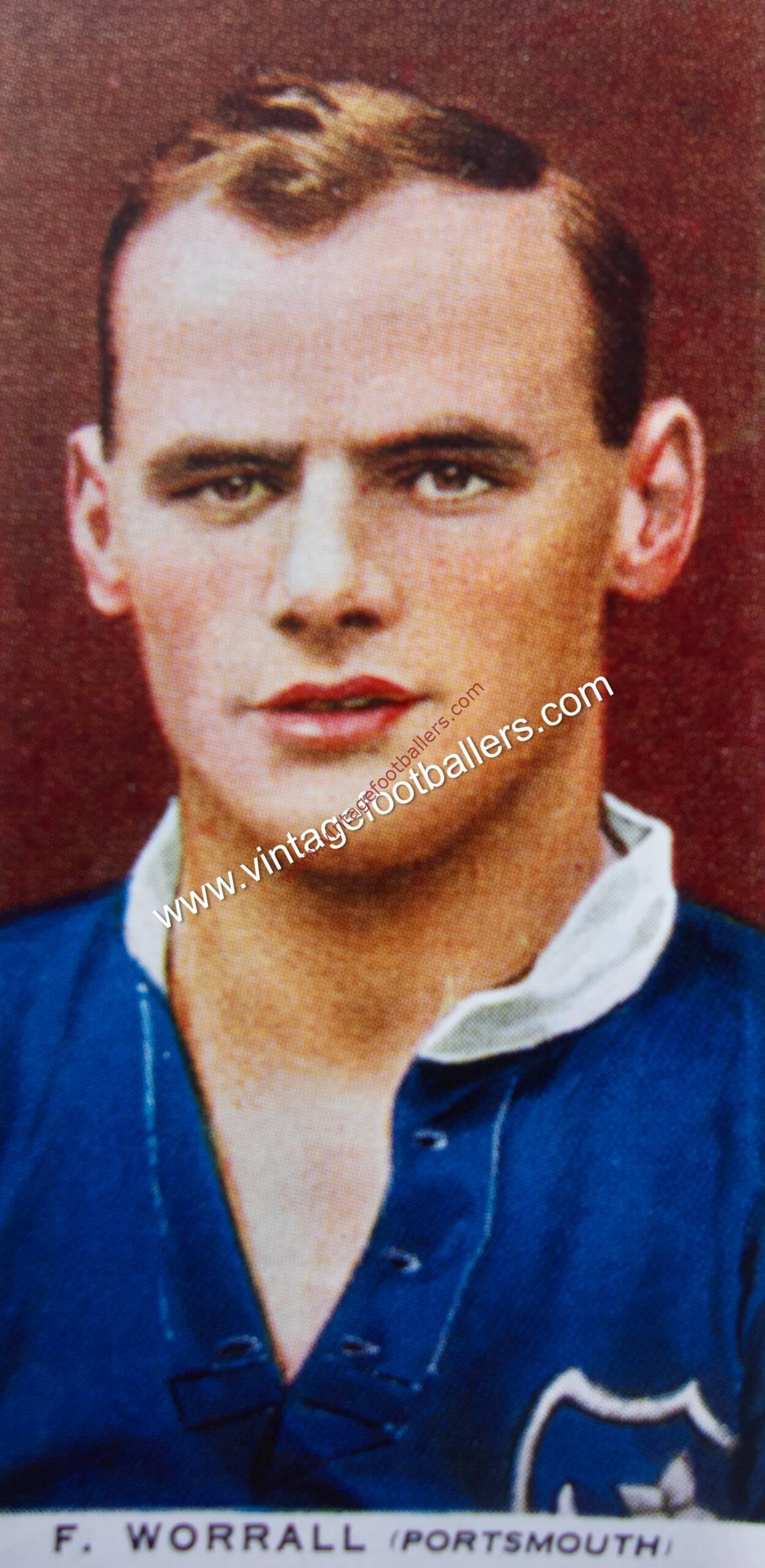 Worrall Fred Image 1 Portsmouth 1935 - Vintage Footballers