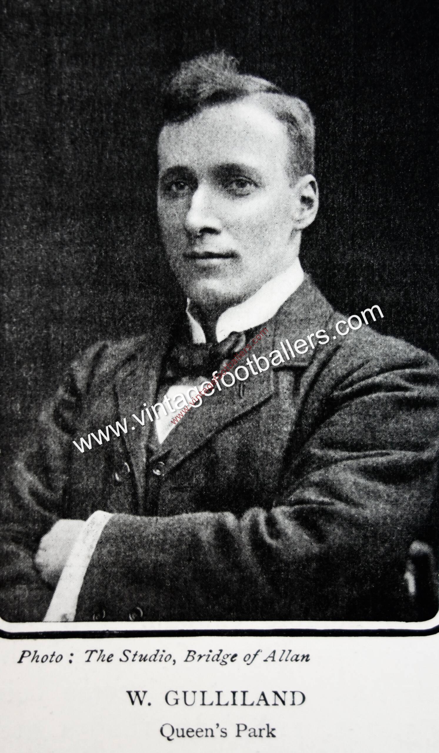 Gulliland William Image 2 Queens Park 1896 - Vintage Footballers