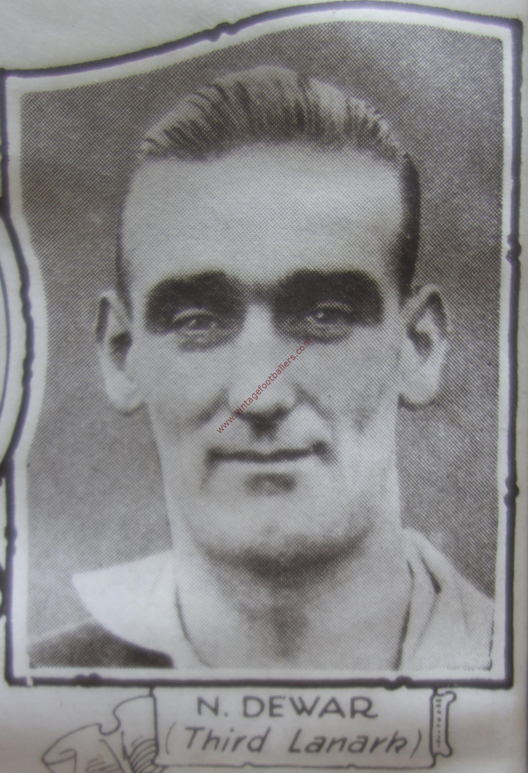 Dewar Neil Image 2 Third Lanark 1933 - Vintage Footballers