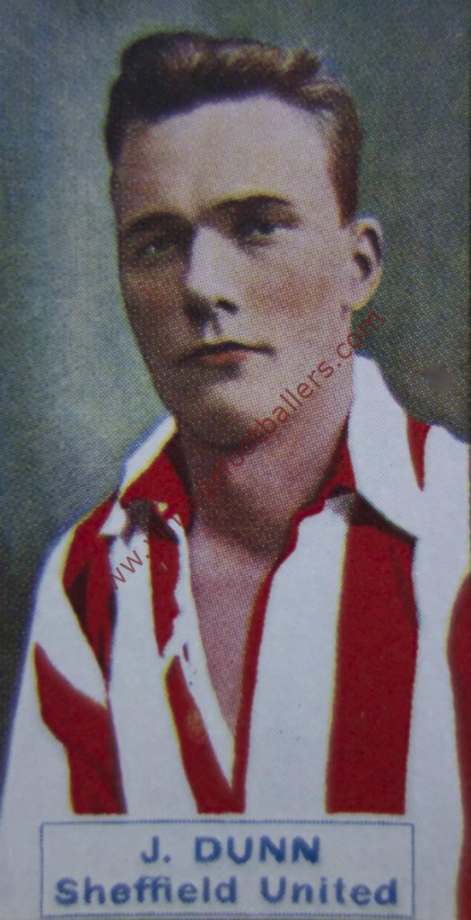 Dunne Jimmy Image 1 Sheffield United 1930 - Vintage Footballers