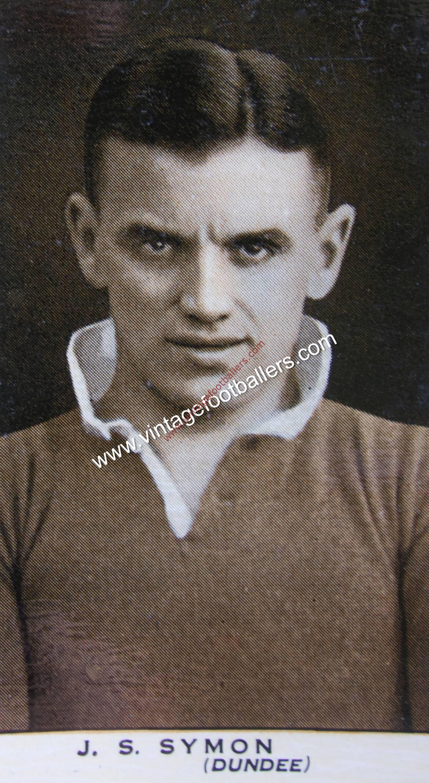 Symon Scot Image 1 Dundee 1934 - Vintage Footballers