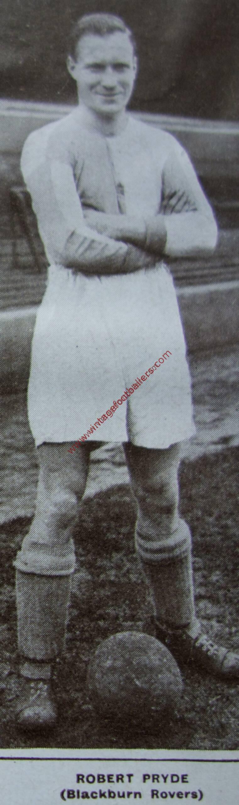 Pryde Bob Image 1 Blackburn Rovers 1936 - Vintage Footballers