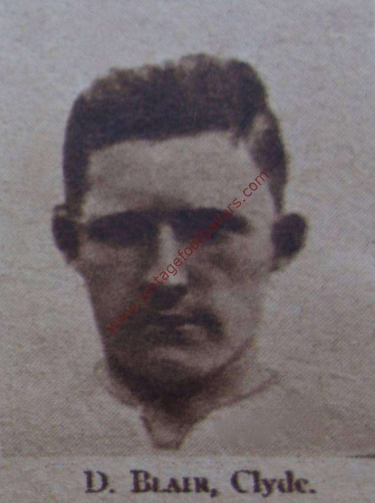 Blair Danny Image 7 Clyde 1929 - Vintage Footballers