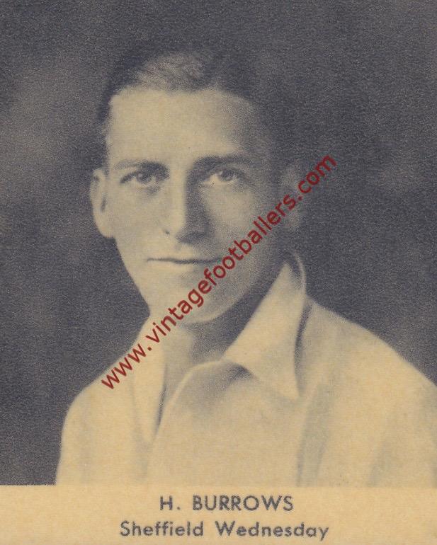 Burrows Horace Image 4 Sheffield Wednesday 1937 - Vintage Footballers