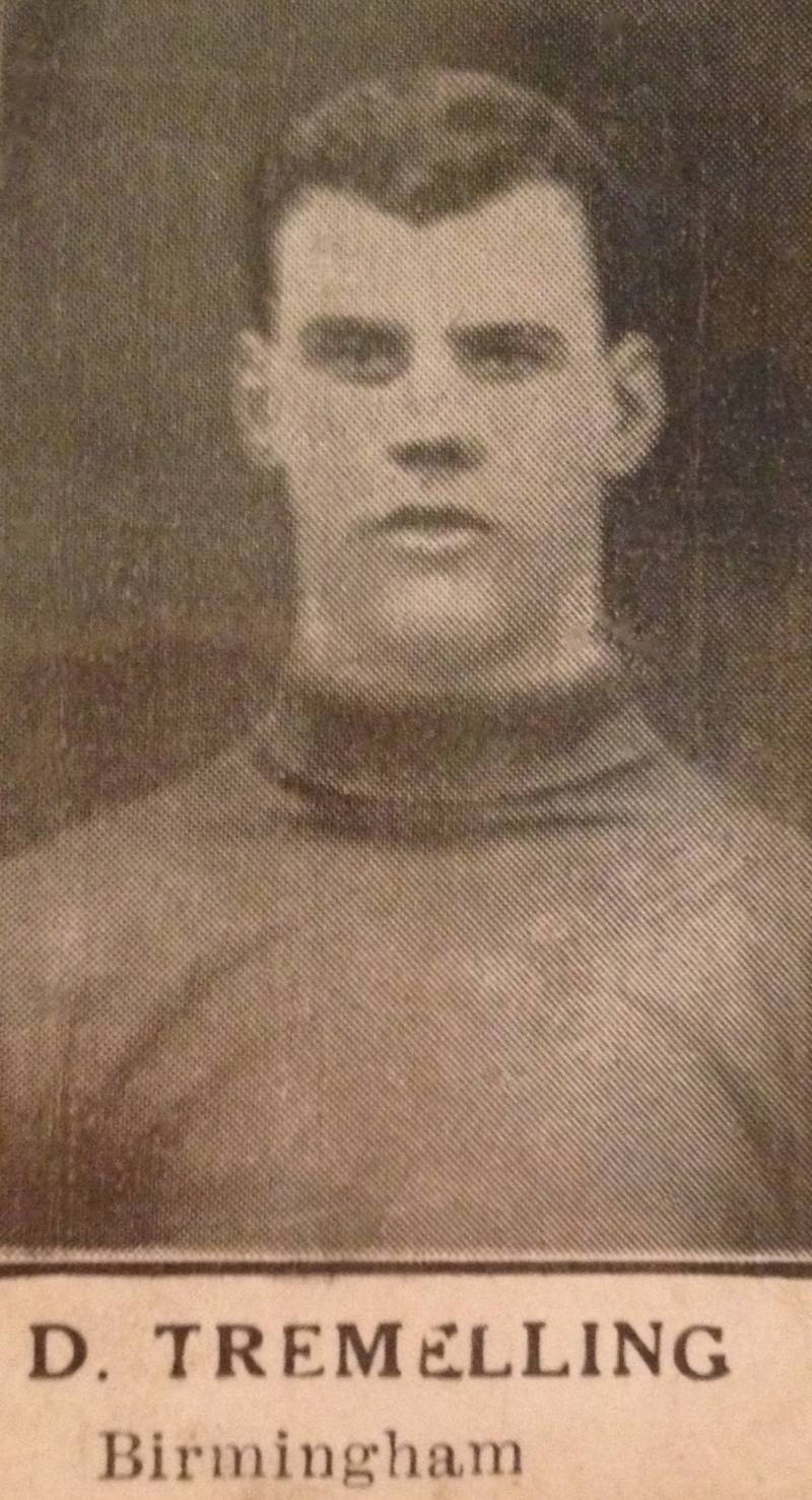 Tremelling Dan Image 3 Birmingham 1925 - Vintage Footballers