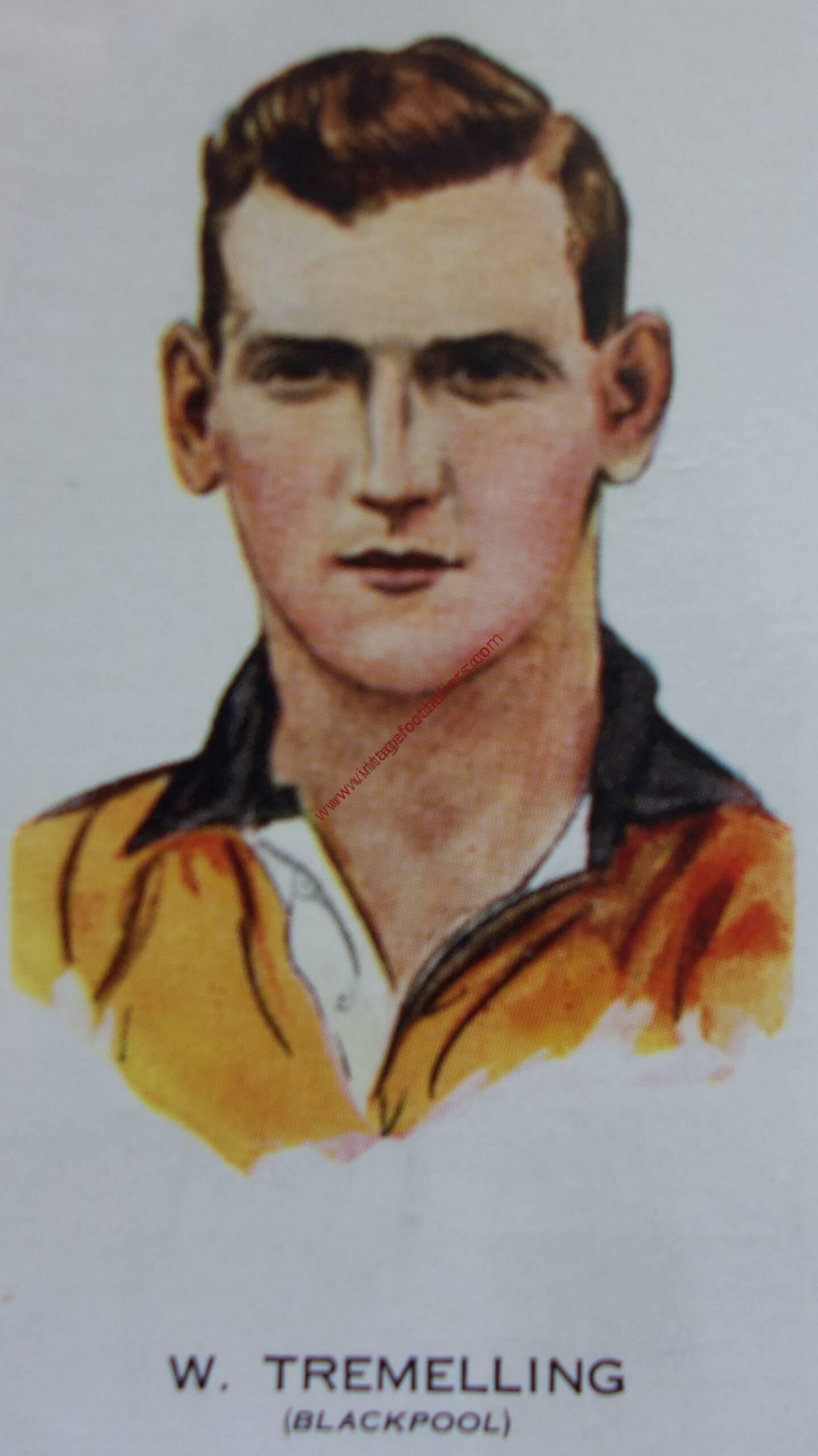 Tremelling Billy Image 3 Blackpool 1930 - Vintage Footballers