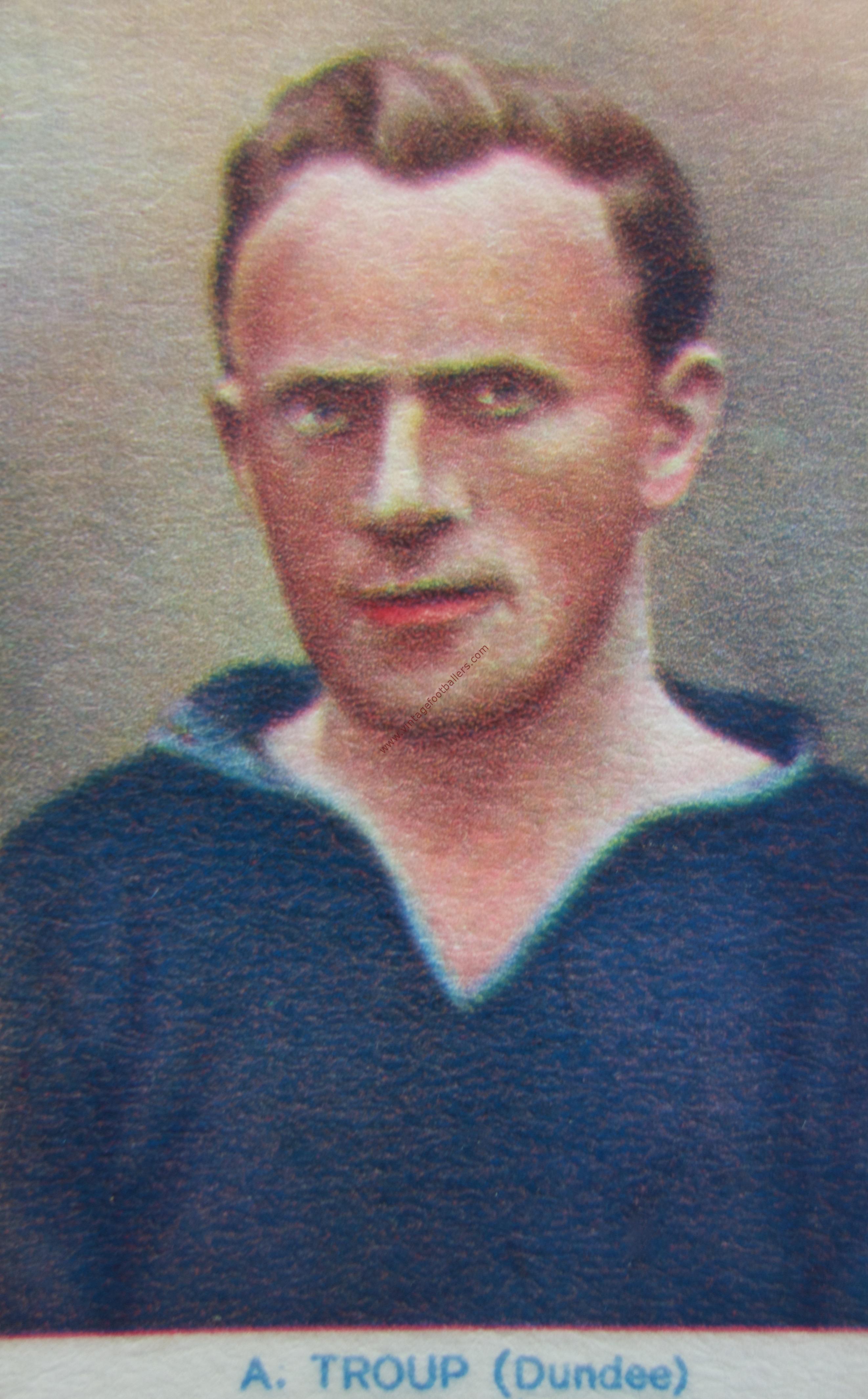 Troup Alec Image 6 Dundee 1922 - Vintage Footballers