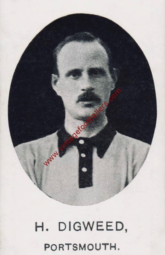 Digweed Harry Image 2 Portsmouth 1907 - Vintage Footballers