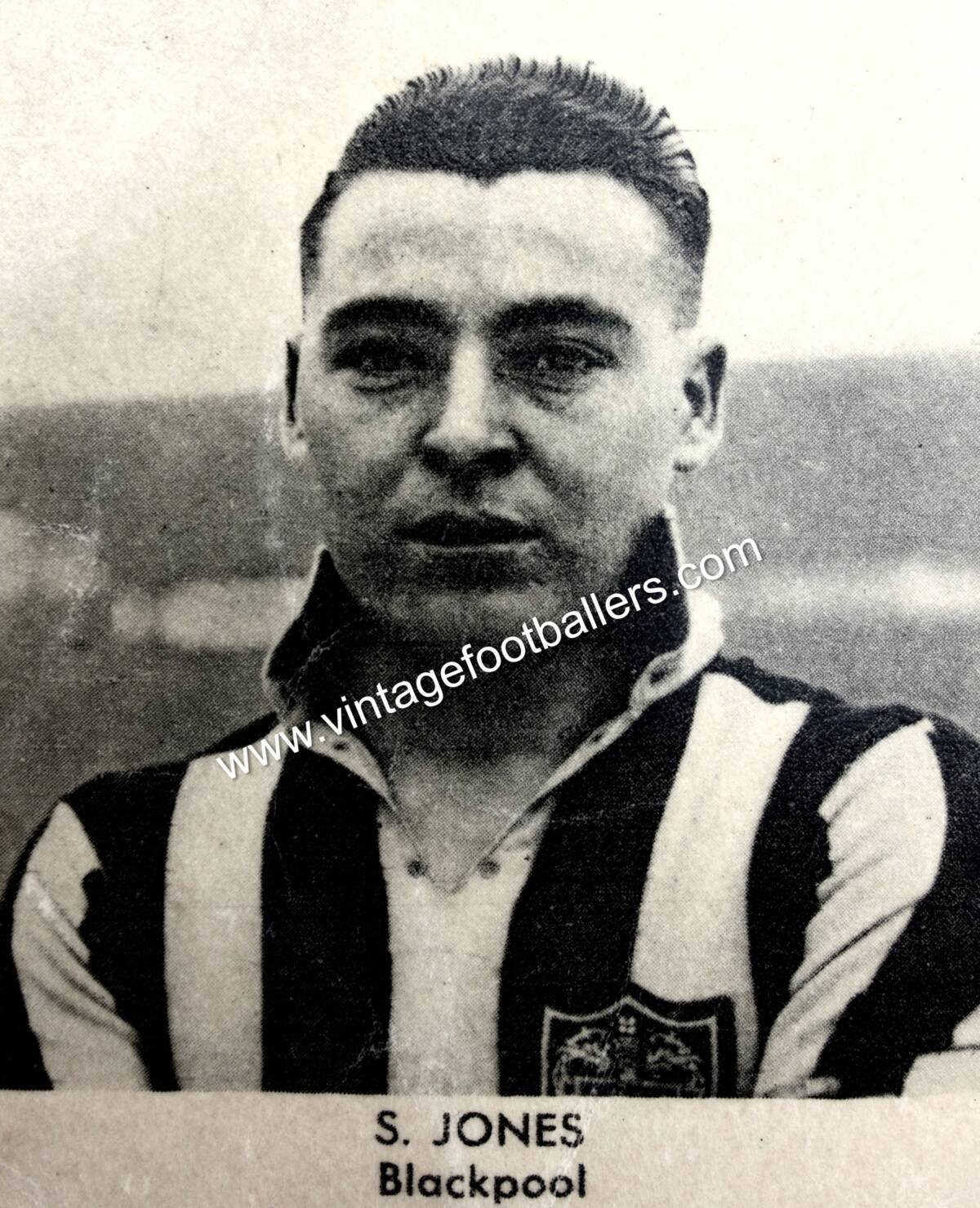 Jones Sammy Image 1 Blackpool 1938 - Vintage Footballers