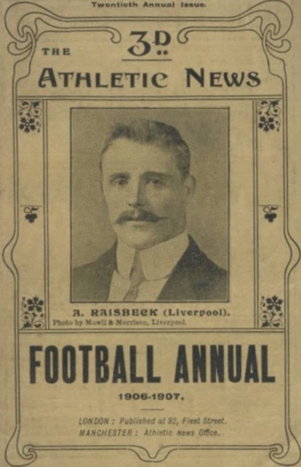 Raisbeck Alex Image 8 Liverpool 1906 - Vintage Footballers