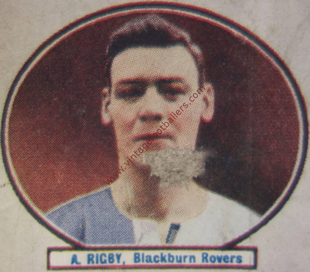Rigby Arthur Image 2 Blackburn Rovers 1926 - Vintage Footballers