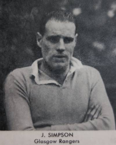 Simpson Jimmy Image 4 Glasgow Rangers 1937 - Vintage Footballers