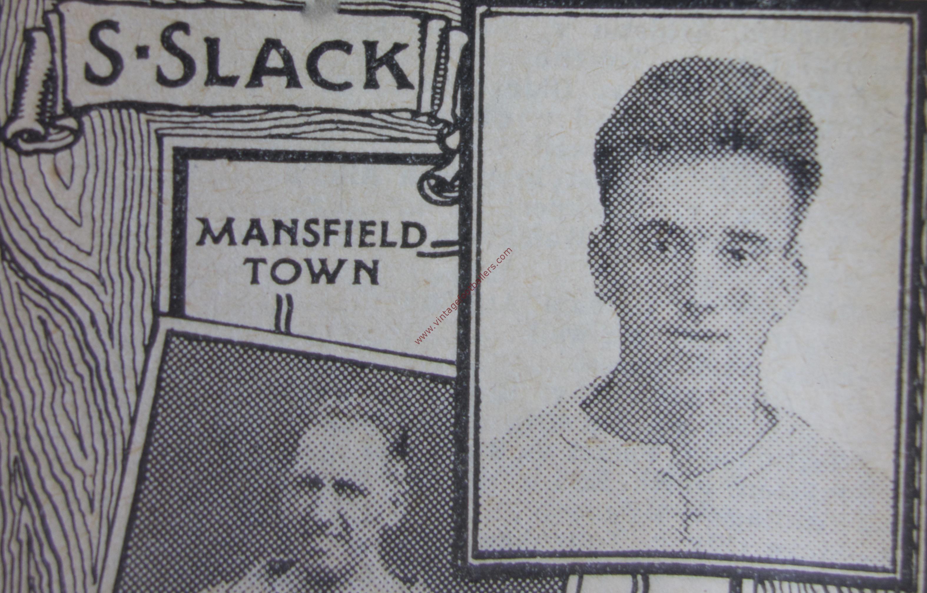 Slack Sam Image 1 Mansfield Town 1929 - Vintage Footballers