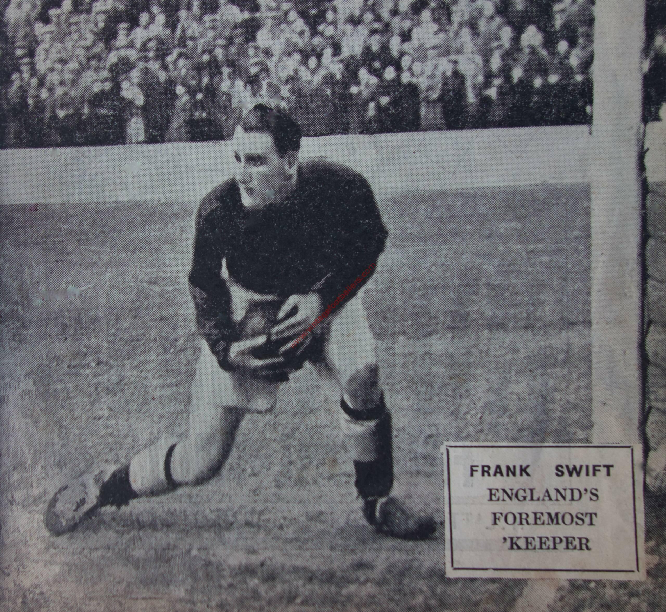 Swift Frank Image 10 Manchester City 1947 - Vintage Footballers