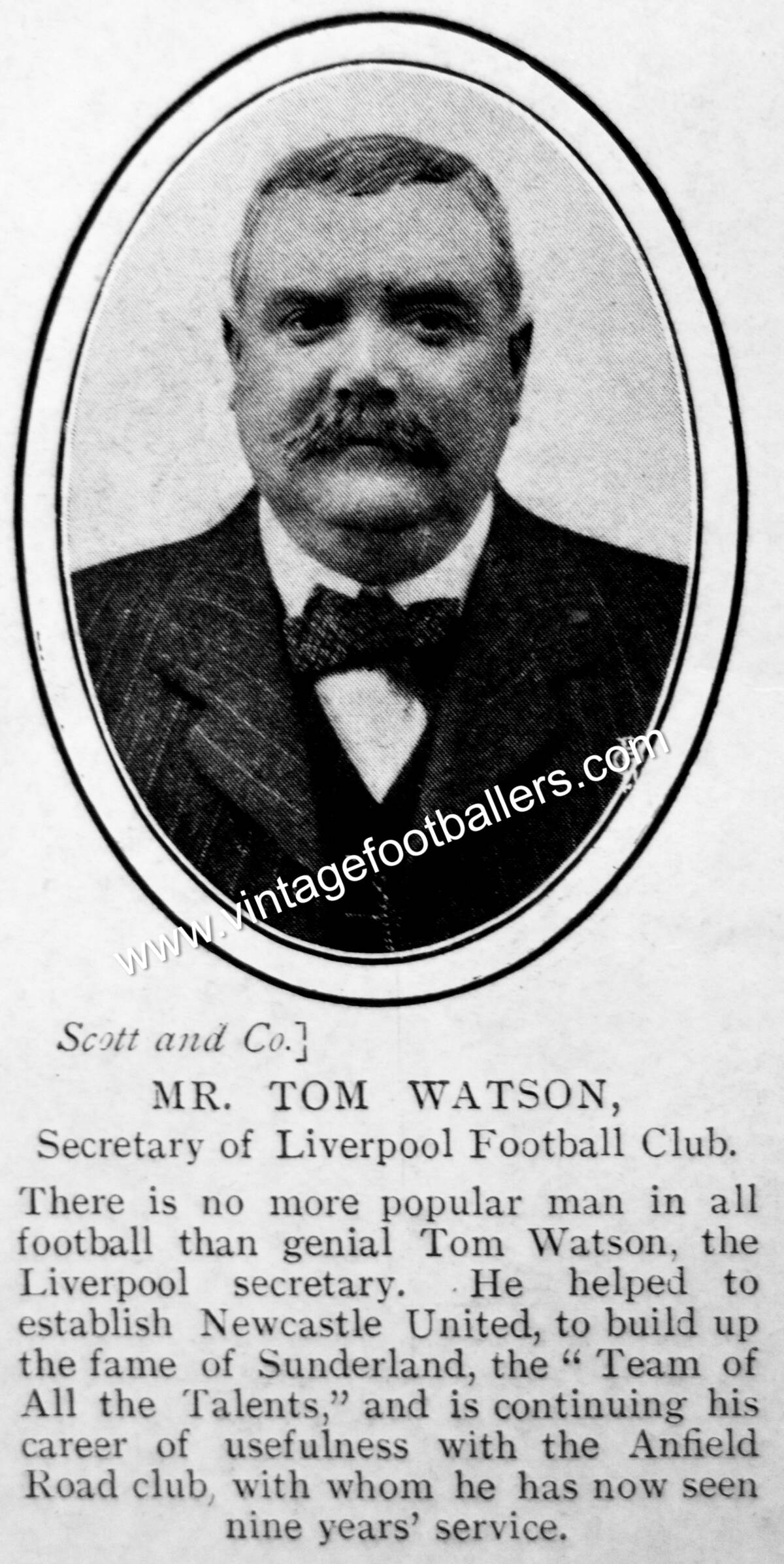 Watson Tom Image 1 Liverpool 1906 - Vintage Footballers