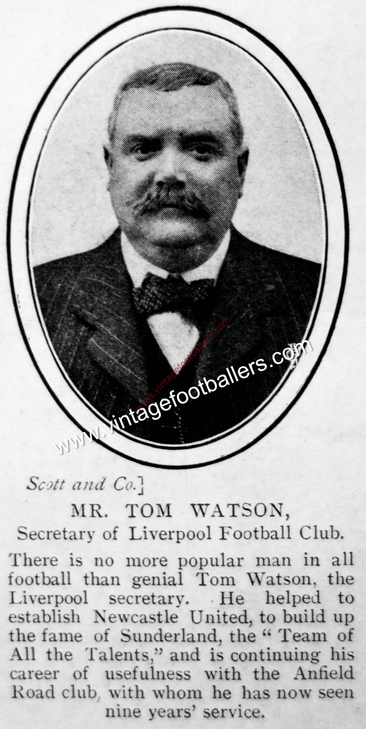 Watson Tom Image 1 Liverpool 1906 - Vintage Footballers