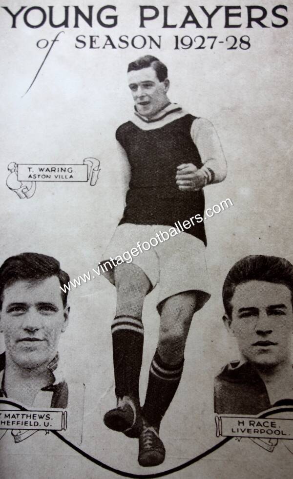 Waring Tom "Pongo" Image 2 Aston Villa 1928 - Vintage Footballers