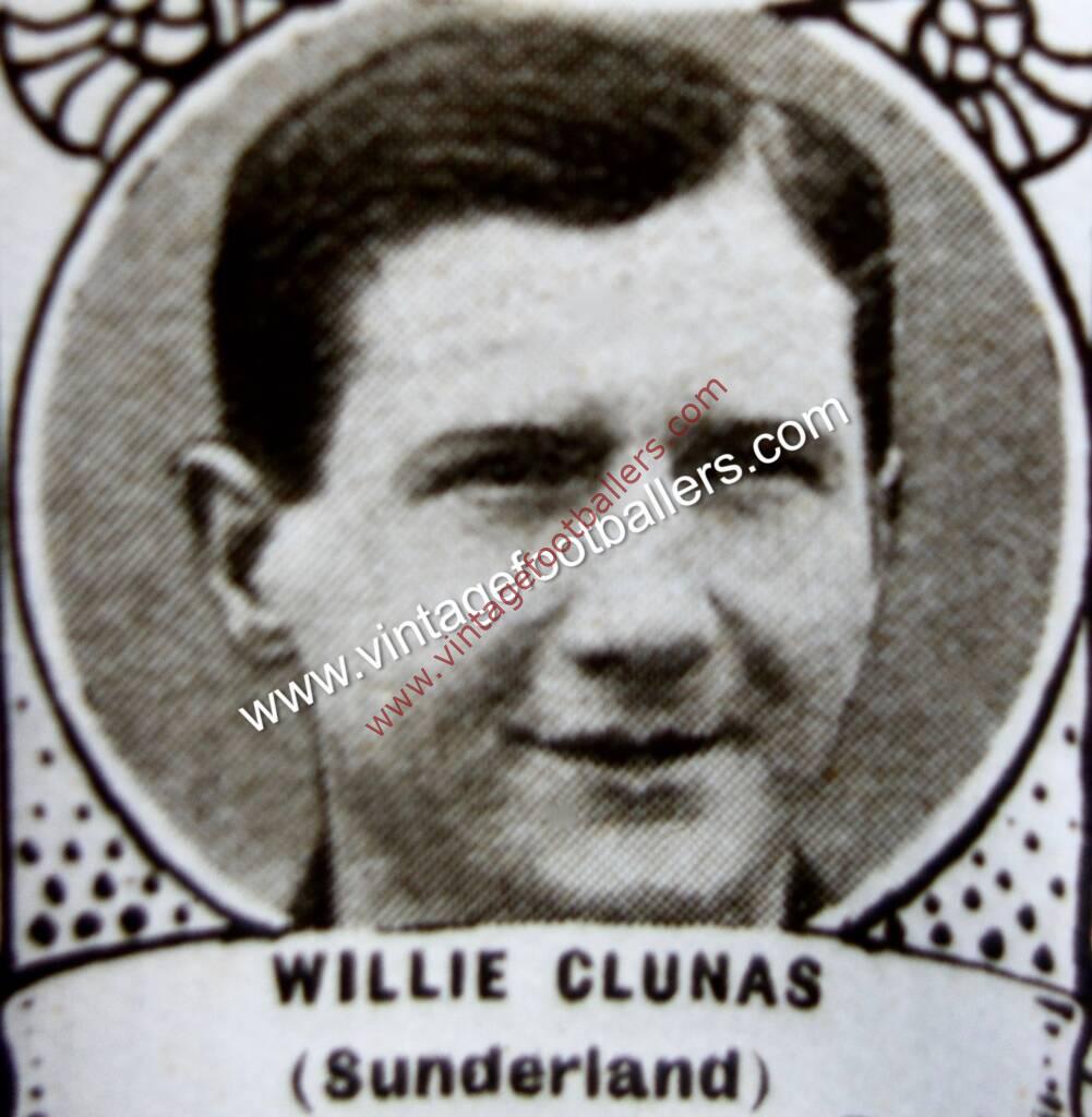 Clunas Billy Image 3 Sunderland 1927 - Vintage Footballers