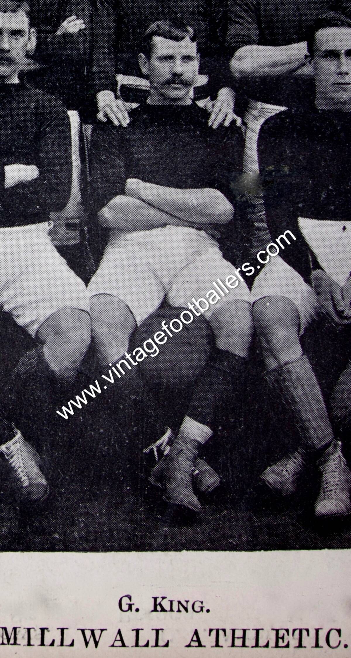 King George Image 2 Millwall Athletic 1896 - Vintage Footballers