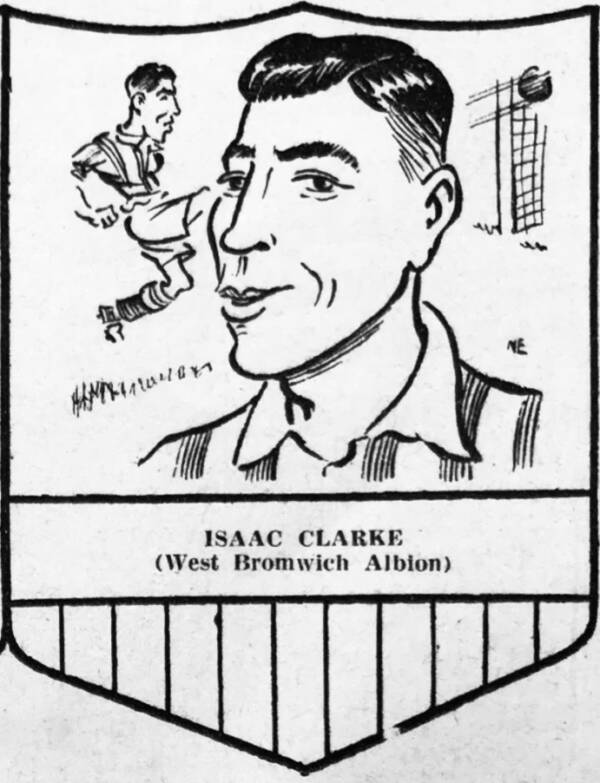 Clarke Ike Image 1 West Bromwich Albion 1947 - Vintage Footballers