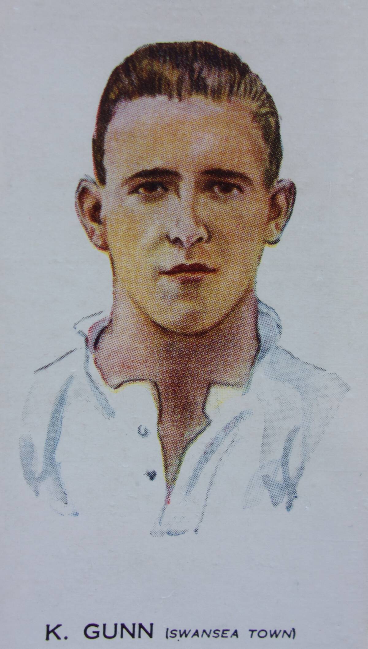 Gunn Ken Image 1 Swansea Town 1930 - Vintage Footballers