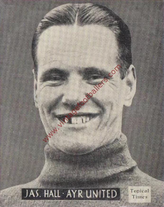 Hall James Image 1 Ayr United 1938 - Vintage Footballers