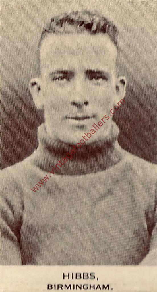 Hibbs Harry Image 27 Birmingham City 1935 - Vintage Footballers