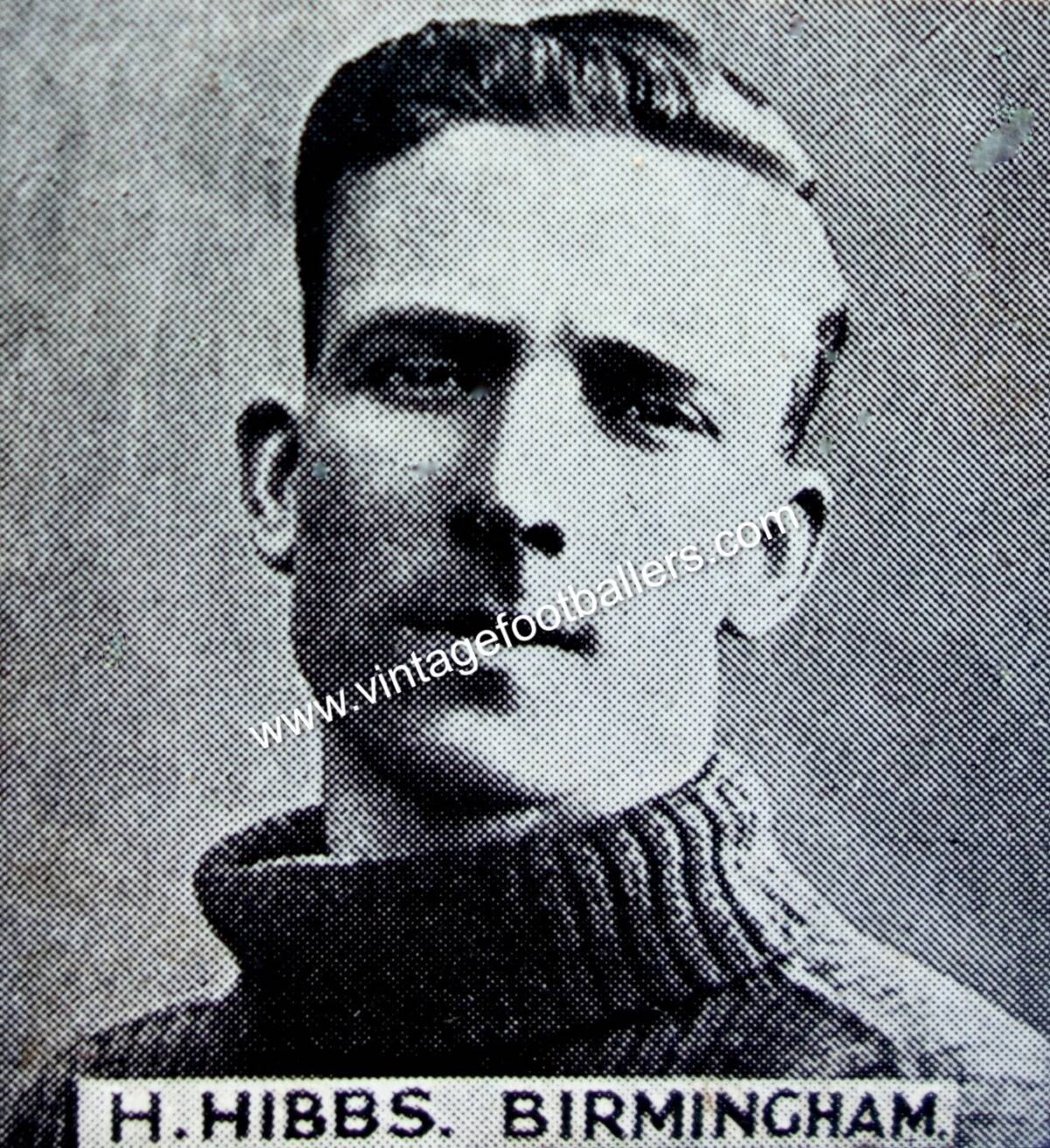 Hibbs Harry Image 18 Birmingham City 1929 - Vintage Footballers