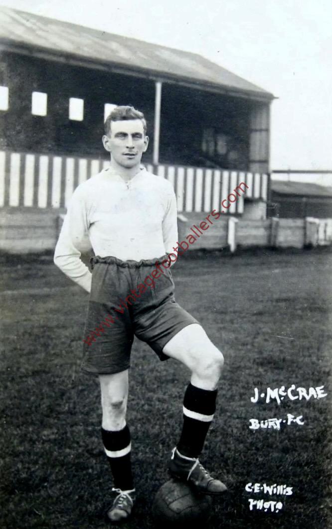 McCrae Jimmy Image 4 Bury 1922 - Vintage Footballers