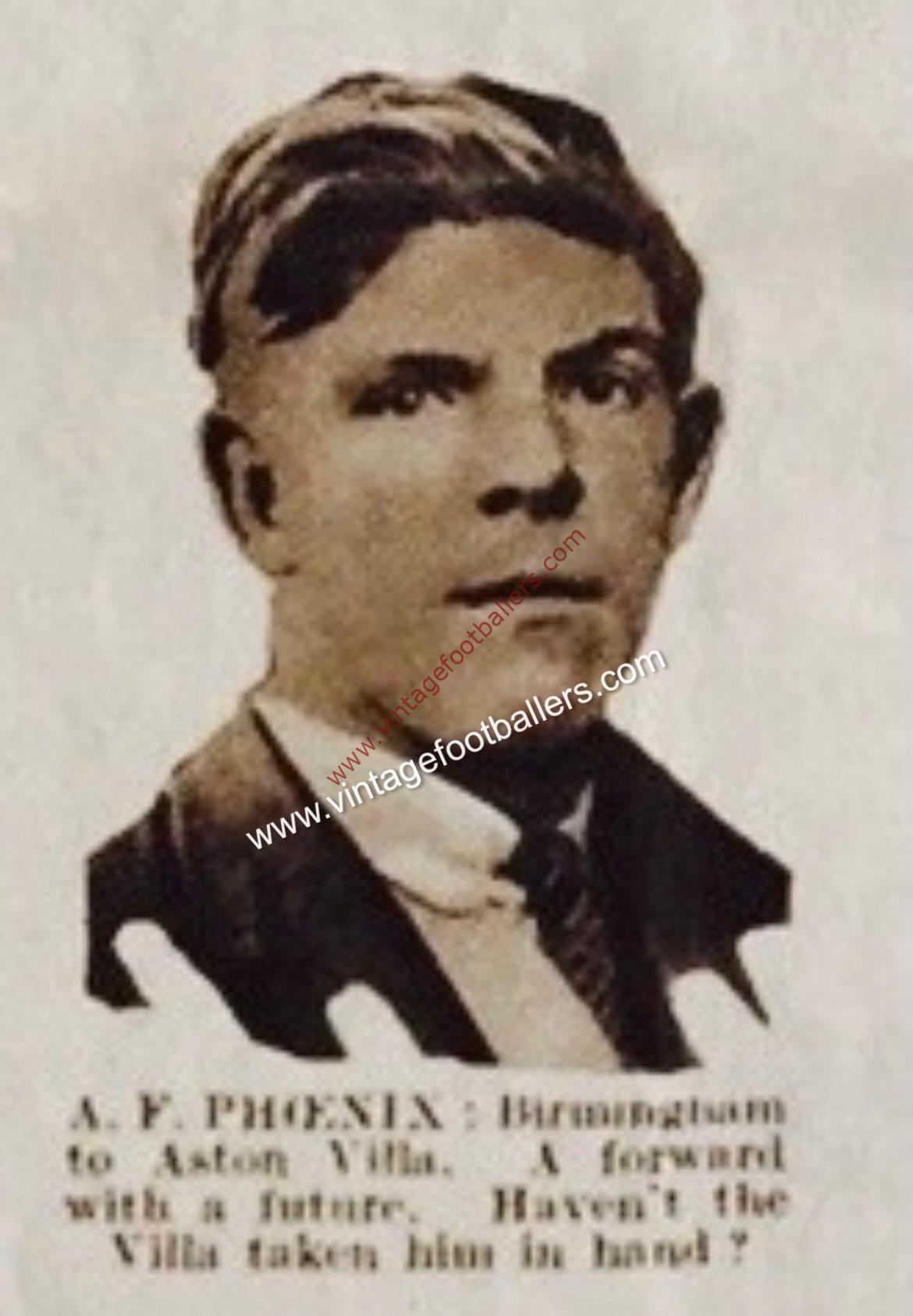 Phoenix Albert "Ginger" Image 1 Aston Villa 1924 - Vintage Footballers