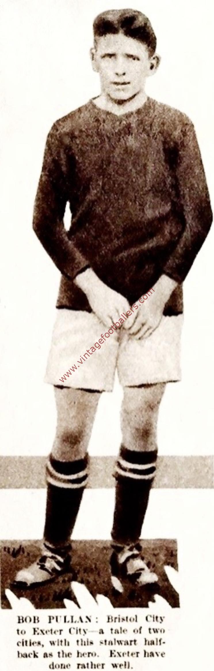 Pullan Bob Image 3 Bristol City 1923 - Vintage Footballers